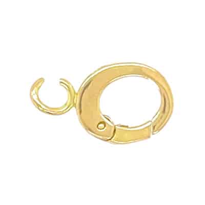 SH-31: CAST ROUND LOBSTER PUSH BUTTON CLASP WITH OPEN STATIONARY RING ...